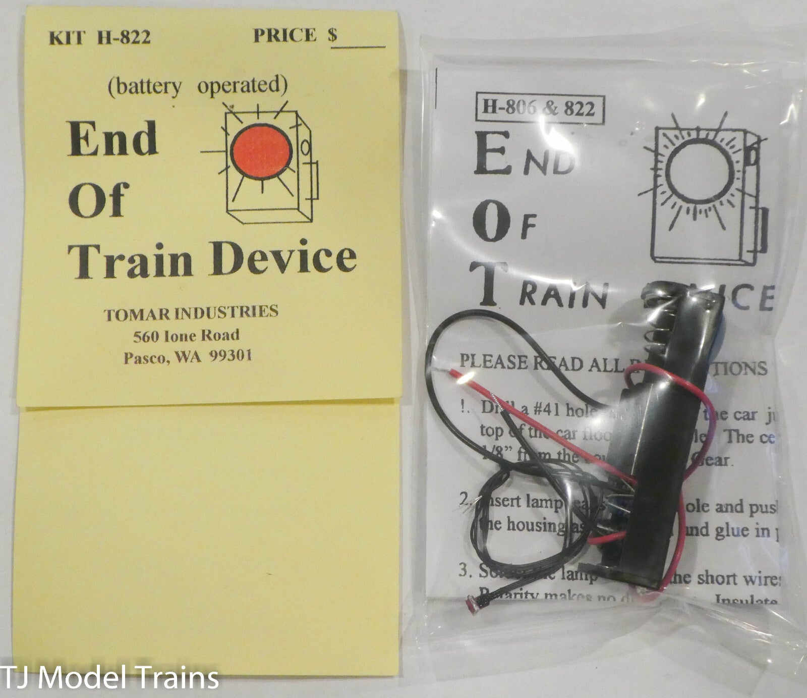 Tomar HO #822 End of Train Device – TJ Model Trains & Things