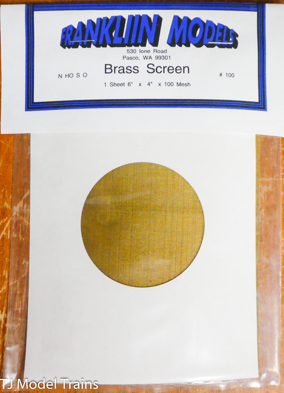 Franklin Models #100 Brass Screen (100 Mesh) – TJ Model Trains & Things