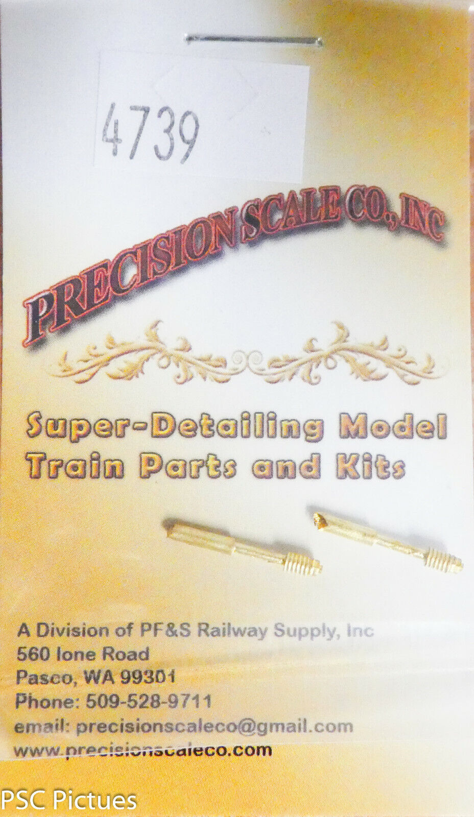 Precision Scale O #4739 Bolt & Spring, Flex-Joint (Steam Fittings) UP ...