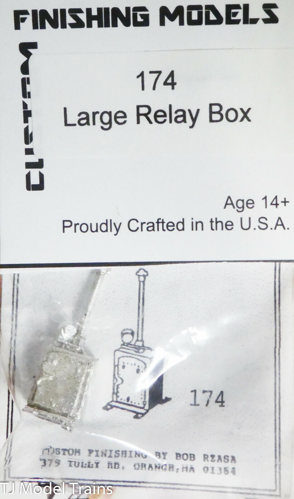 Custom Finishing Models HO #174 Large Relay Box (White Metal) 1:87th S ...