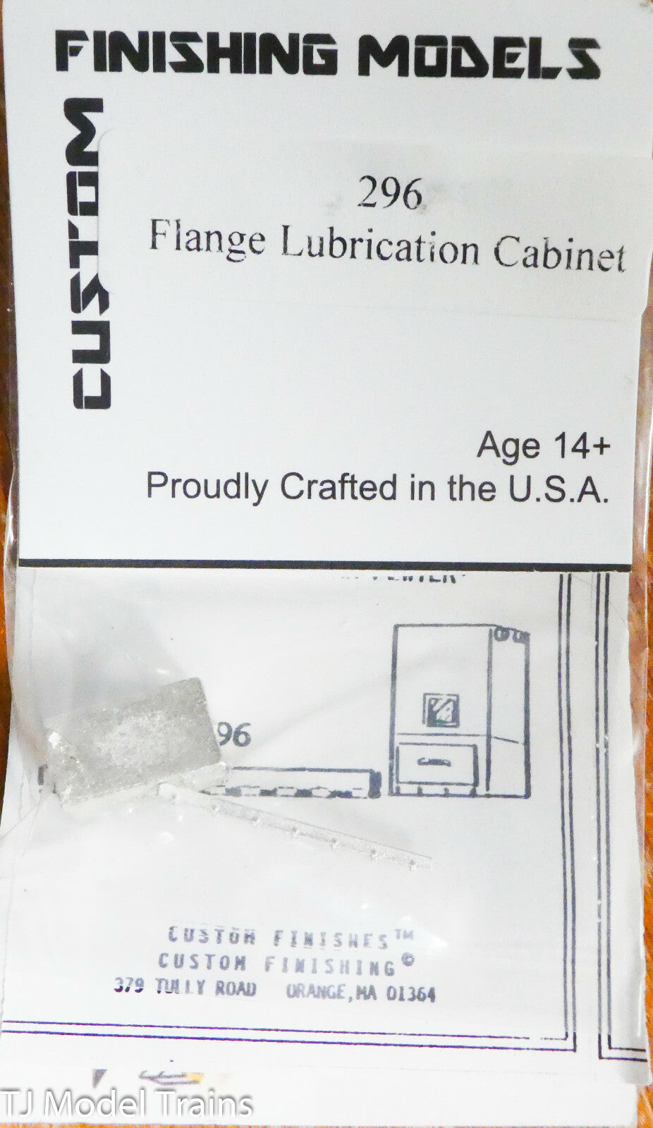 Custom Finishing Models HO #296 Flange Lubrication Cabinet (White Meta ...