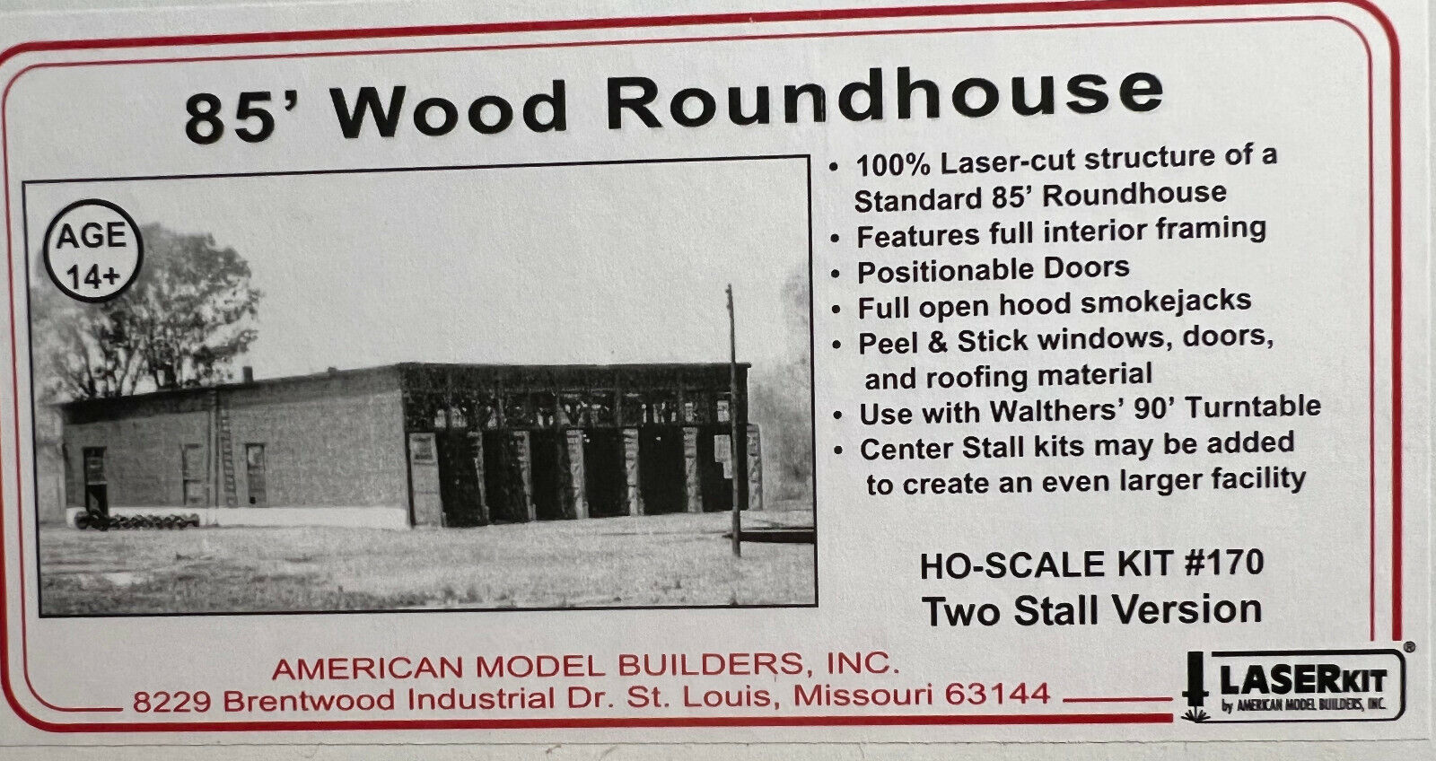 American Model Builders HO #170 - 85' Wood Roundhouse – TJ Model Trains ...