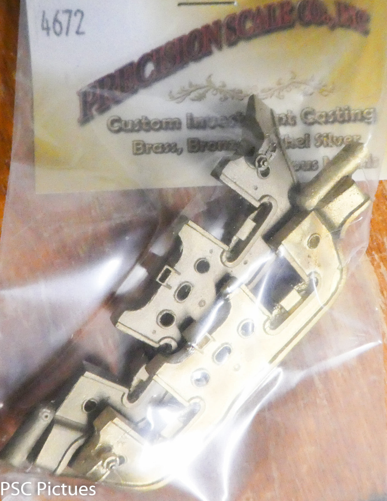 Precision Scale O #4672 Sideframes, Commonwealth 4-Wheel Trailing Tk ...