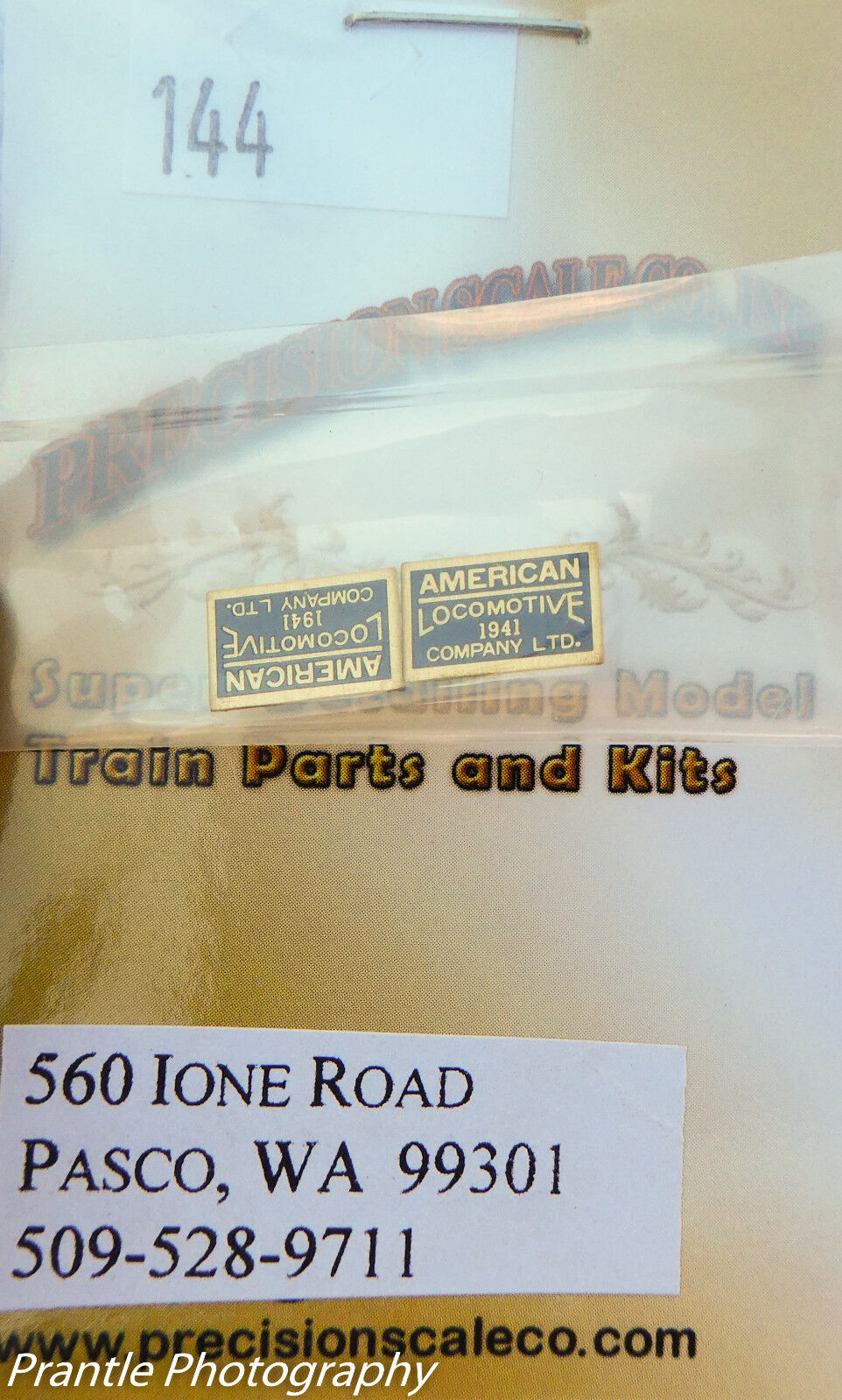 Precision Scale O #144 Builder Plates, Alco (Pkg 2) – TJ Model Trains ...