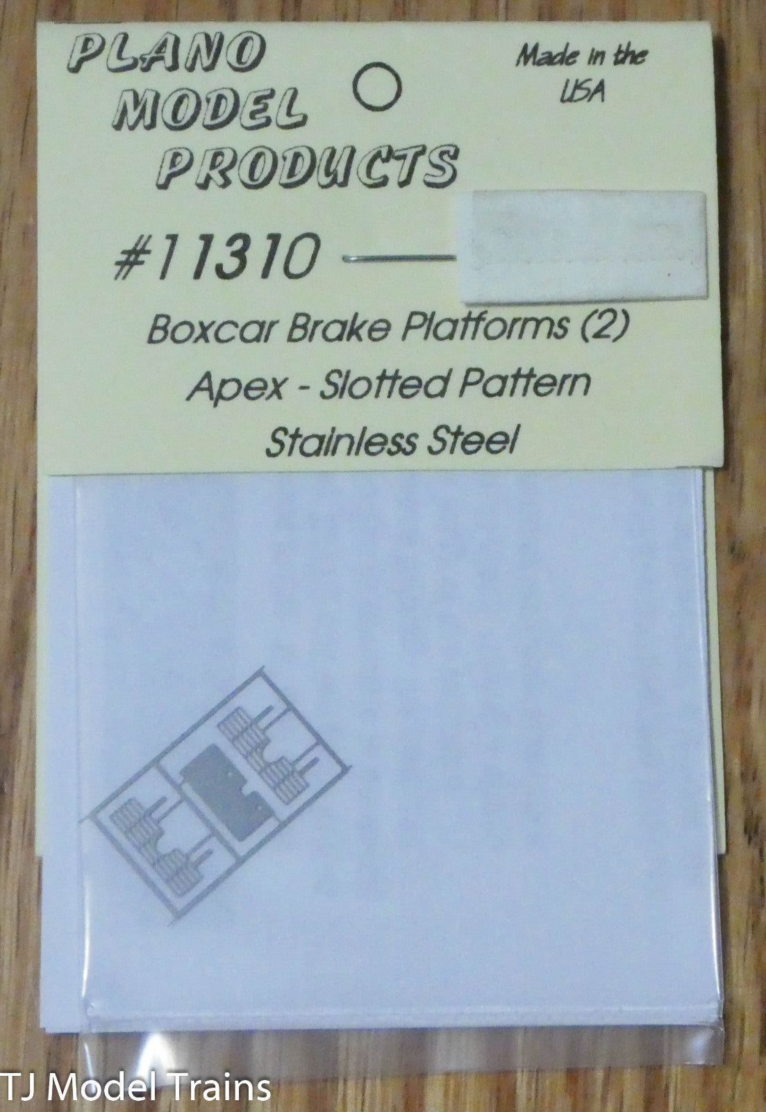 Plano HO #131 (11310) Boxcar Brake Platforms (2) Apex Slotted Pattern ...